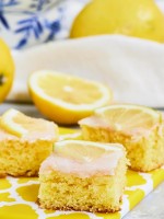 Glazed German Lemon Sponge Cake (Zitronenkuchen)