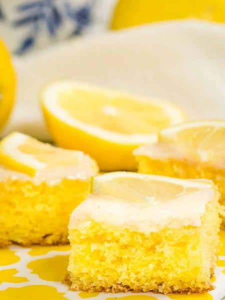 Glazed German Lemon Sponge Cake (Zitronenkuchen)