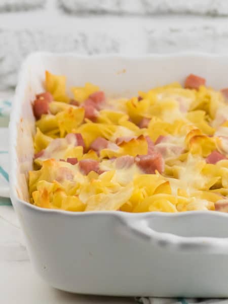 German Ham and Egg Noodle Casserole - Cheerful Cook