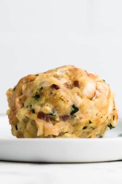 German Bread and Bacon Dumplings - Speckknödel