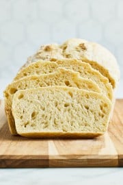 Easy 3 Ingredient Bread (Steam Baked, 35 min) - Cheerful Cook
