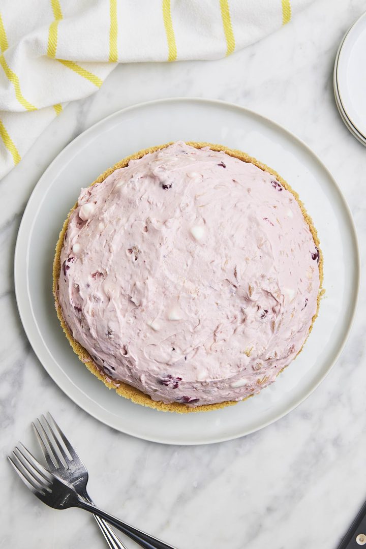 Cherry Pineapple Pie (5 Minute No-Bake Recipe)