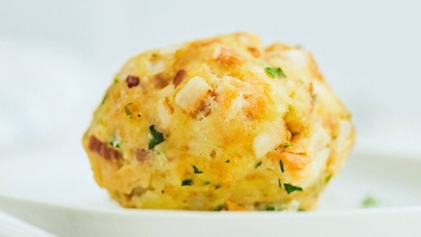 German Bread and Bacon Dumplings - Speckknödel