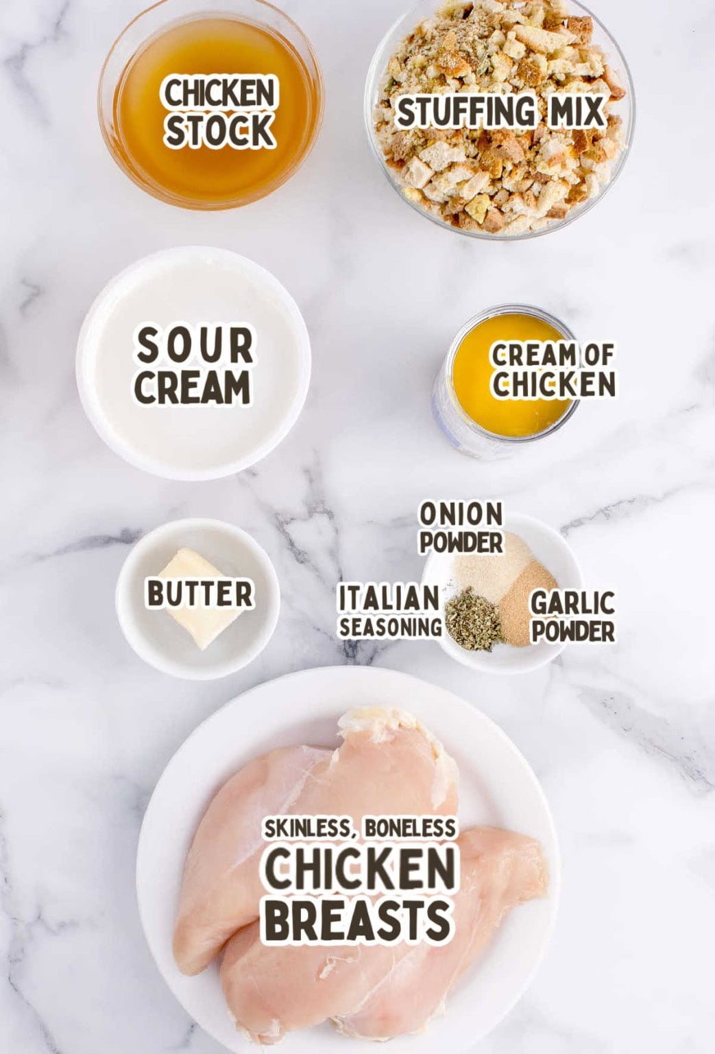 Easy Crockpot Chicken and Stuffing