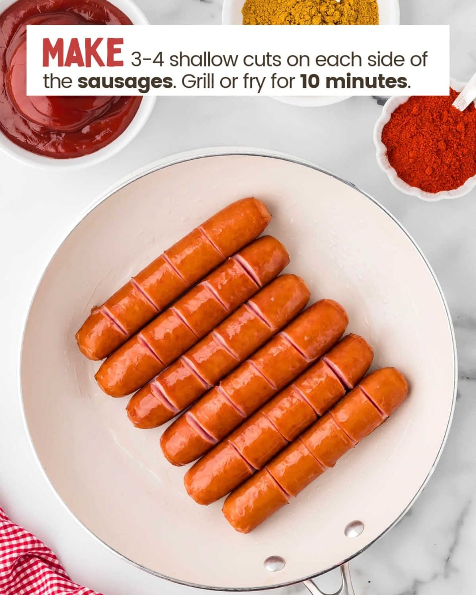 Easy German Currywurst with Homemade Sauce