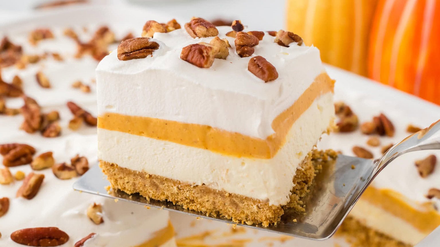 Easy Pumpkin Delight - Simply The Best No-Bake Fall Dessert