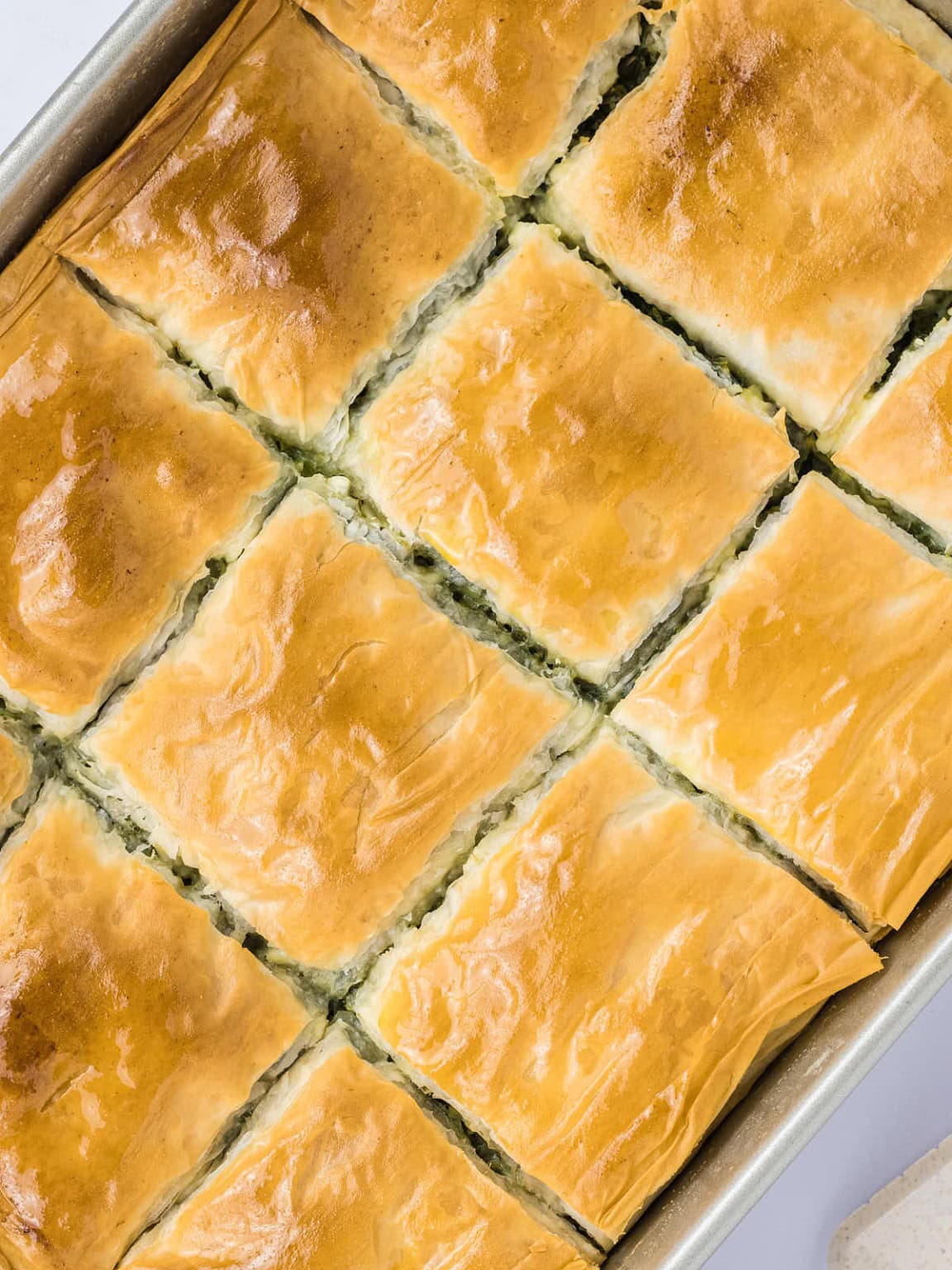 Flaky Spanakopita - Greek Spinach and Feta Phyllo Pie