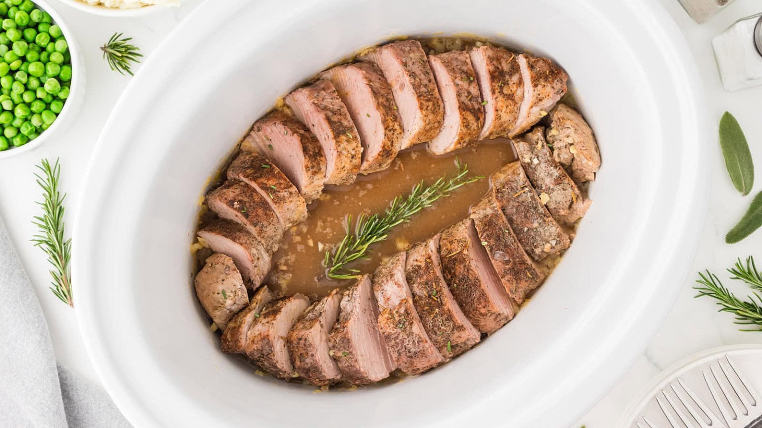 Easy Slow Cooker Pork Tenderloin with Honey Balsamic Glaze