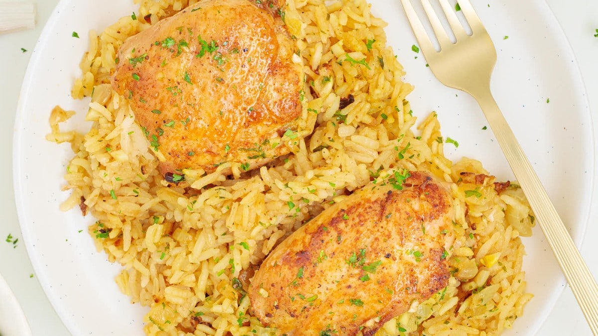 Chicken Thighs and Rice