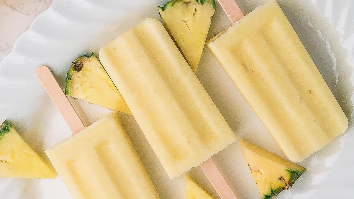 Pineapple Popsicles That Taste Like Summer