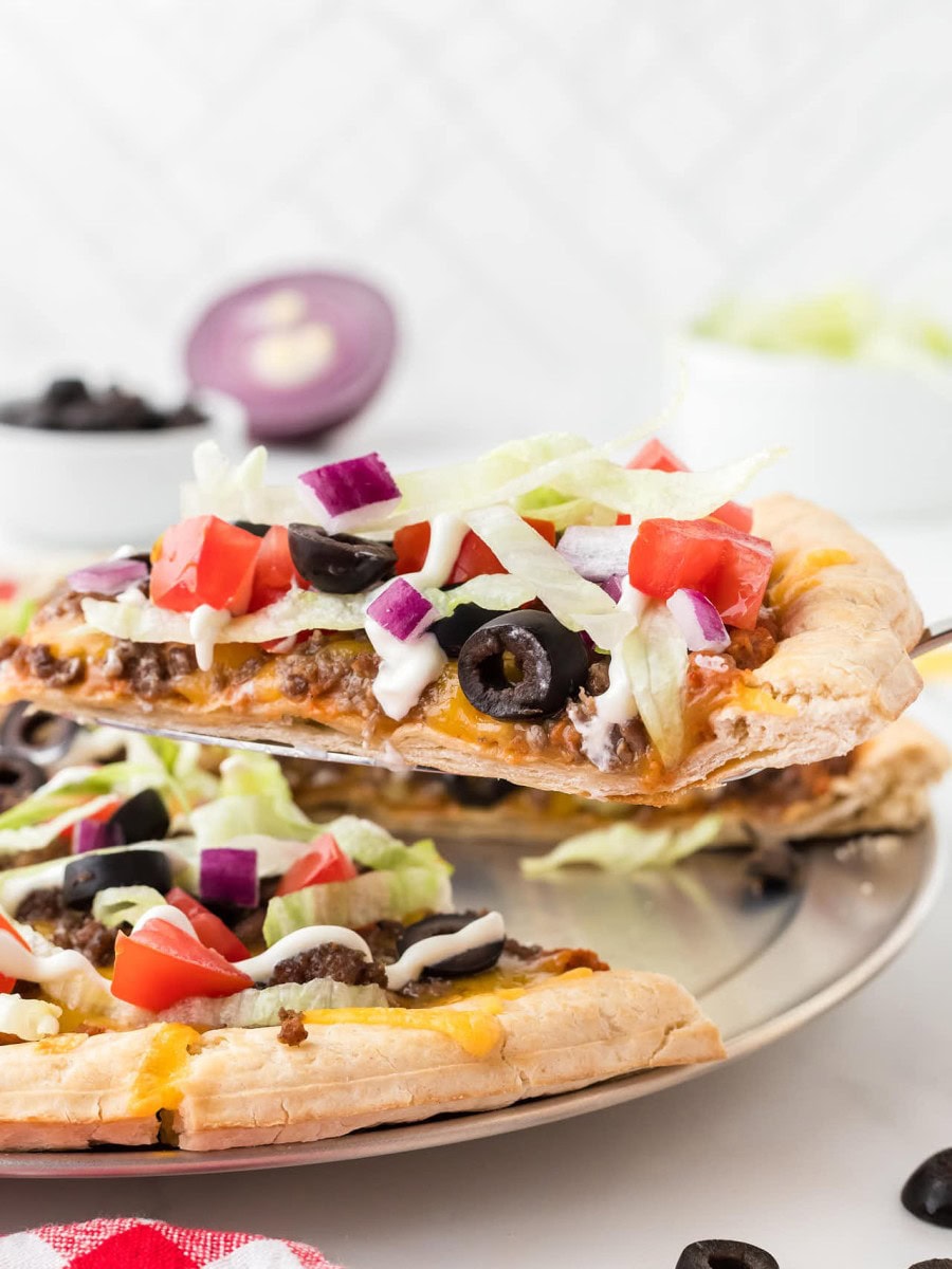 Easy Taco Pizza Made With Premade Crust