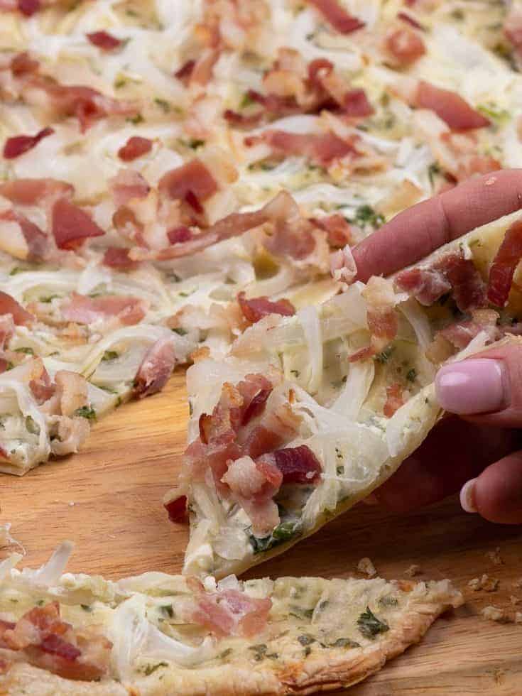 Flammkuchen - German Pizza - Cheerful Cook